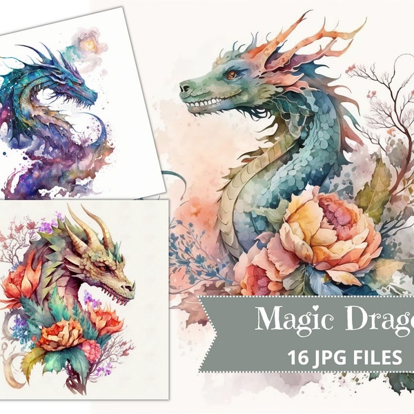 Dragon Clipart Digital Download - Etsy