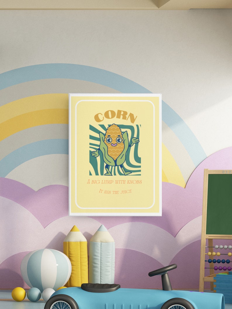 Tik Tok Corn Meme Print, Digital Download Print, Cute Wall Decor ...