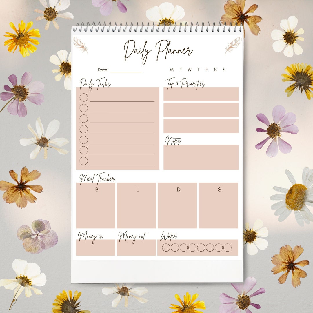 Minimalist Digital Planner, Printable Planner, Digital Download, Single ...