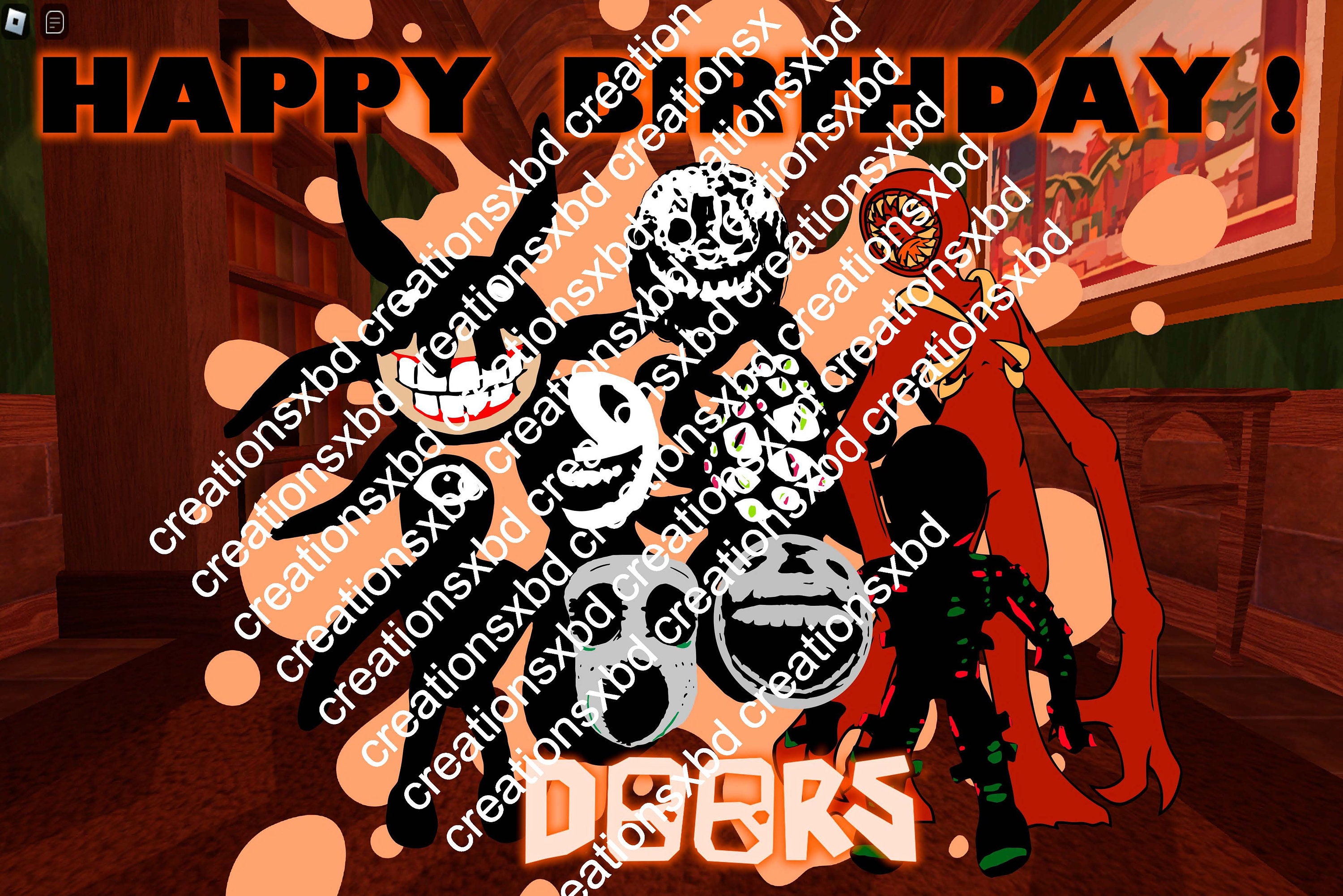 Digital File Doors Gaming Roblox Doors Characters Door - Etsy