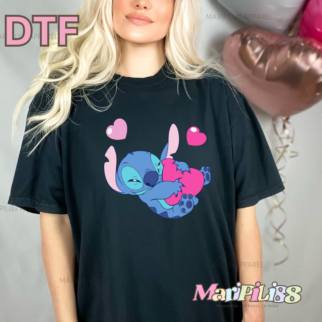 Stitch Valentines, DTF TRANSFER Direct to Film Ready to Press Hot Cold ...
