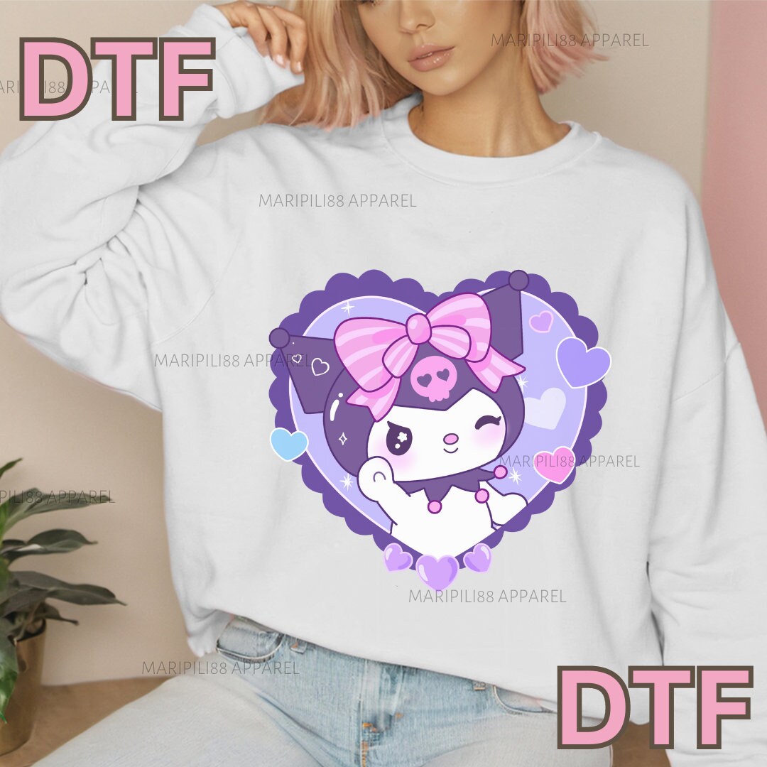 Kitty Kawaii DTF TRANSFER Direct to Film, Ready to Press, Easy to Press ...