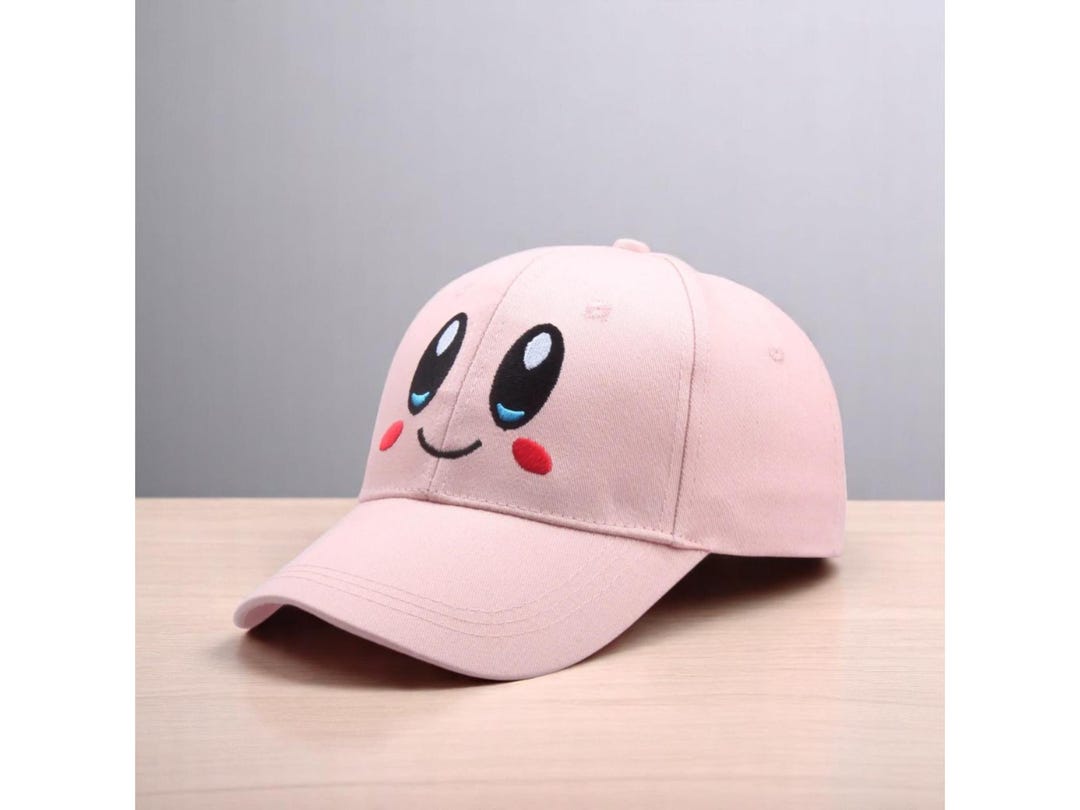 Kirby Anime Embroidered Cap, Unisex Gaming Hat, Gift for Gamers - Etsy