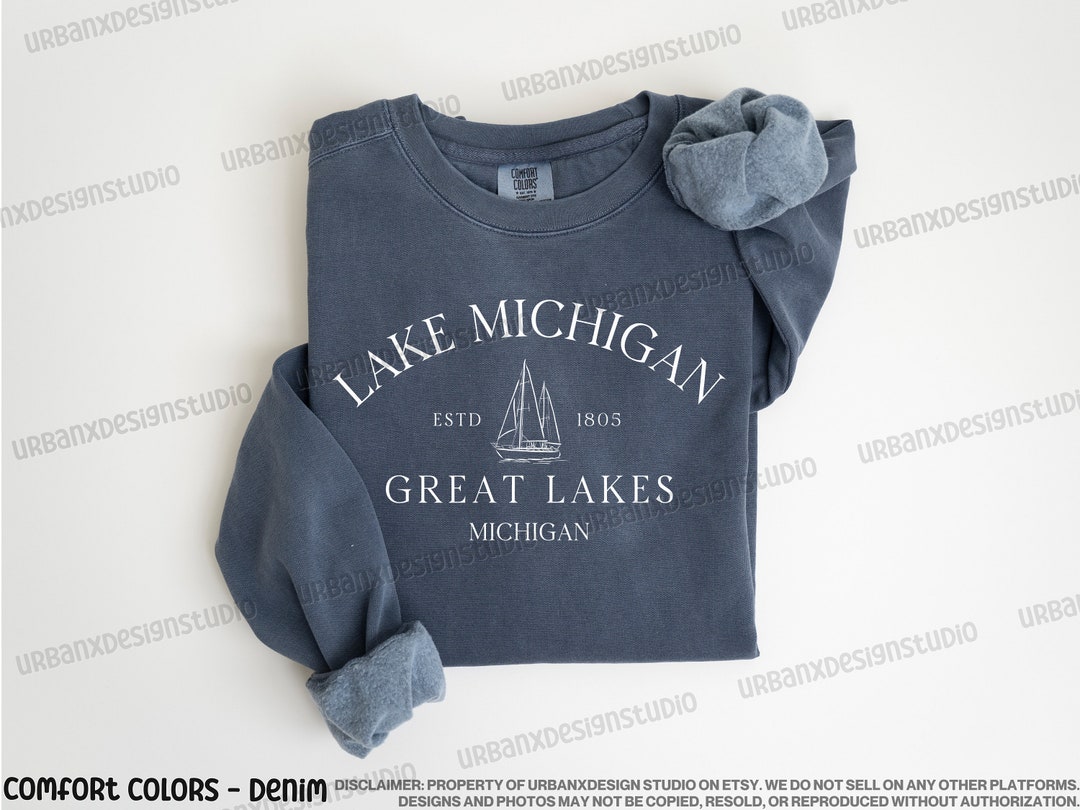 Lake Michigan Sweatshirt, Lake Michigan Shirt, Michigan Sweatshirt ...