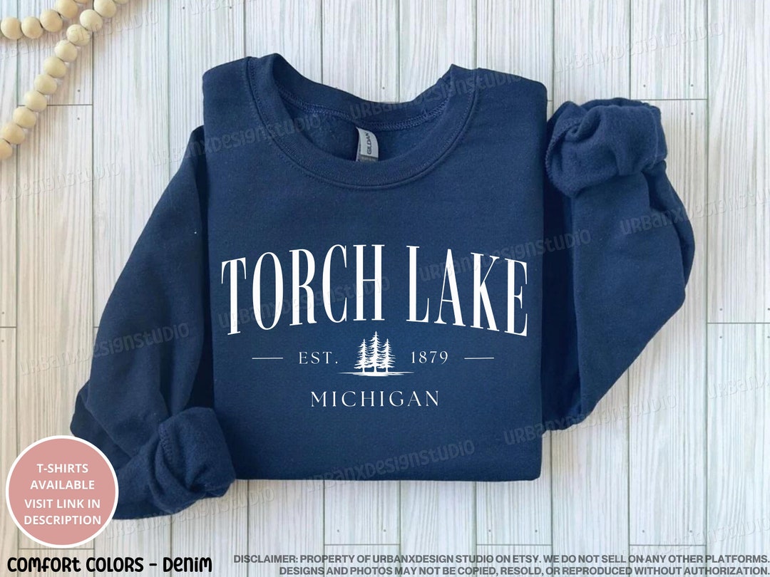 Torch Lake Sweatshirt, Torch Lake Shirt, Torch Lake Crewneck, Michigan ...