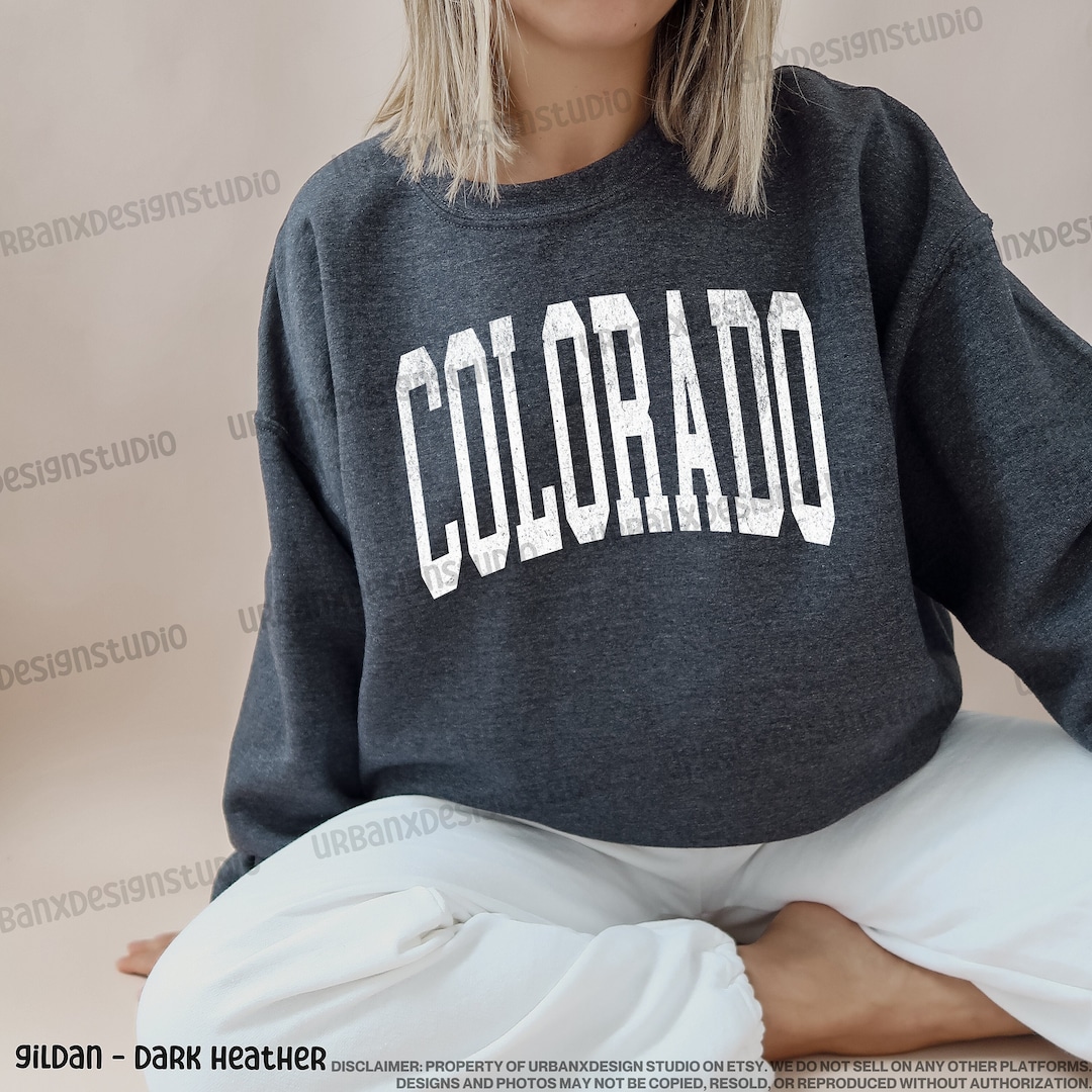 Colorado Sweatshirt: Varsity Style Crewneck, Colorado Shirt for Men and ...