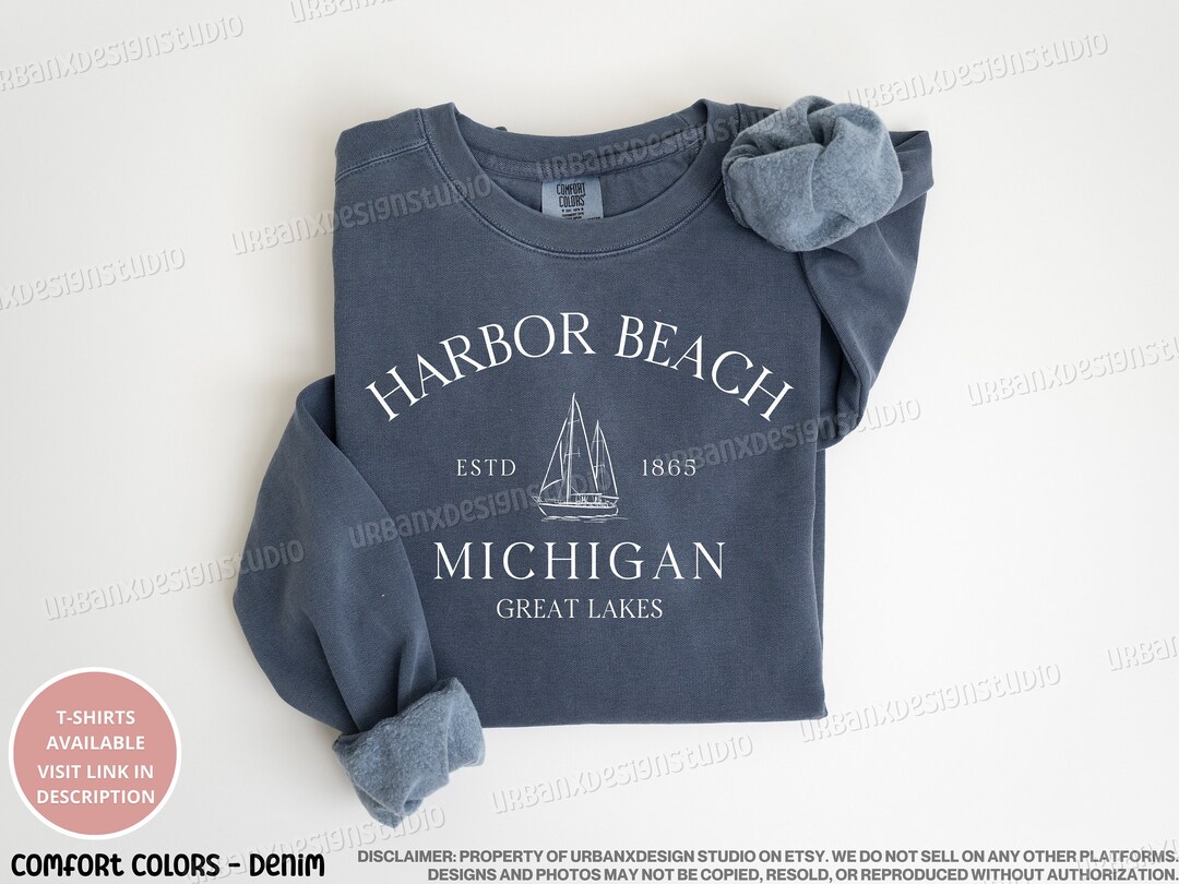 Harbor Beach Sweatshirt, Harbor Beach Shirt, Harbor Beach Crewneck ...