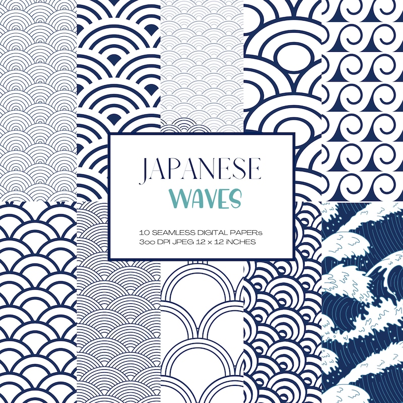 Waves Paper - Etsy