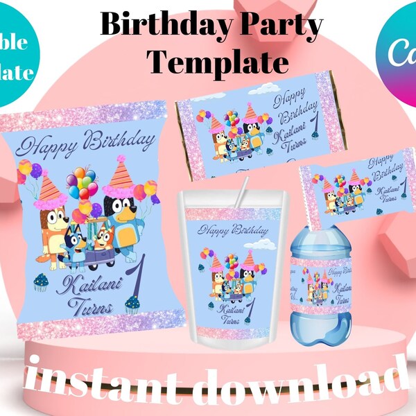 Bluey Party Favor - Etsy