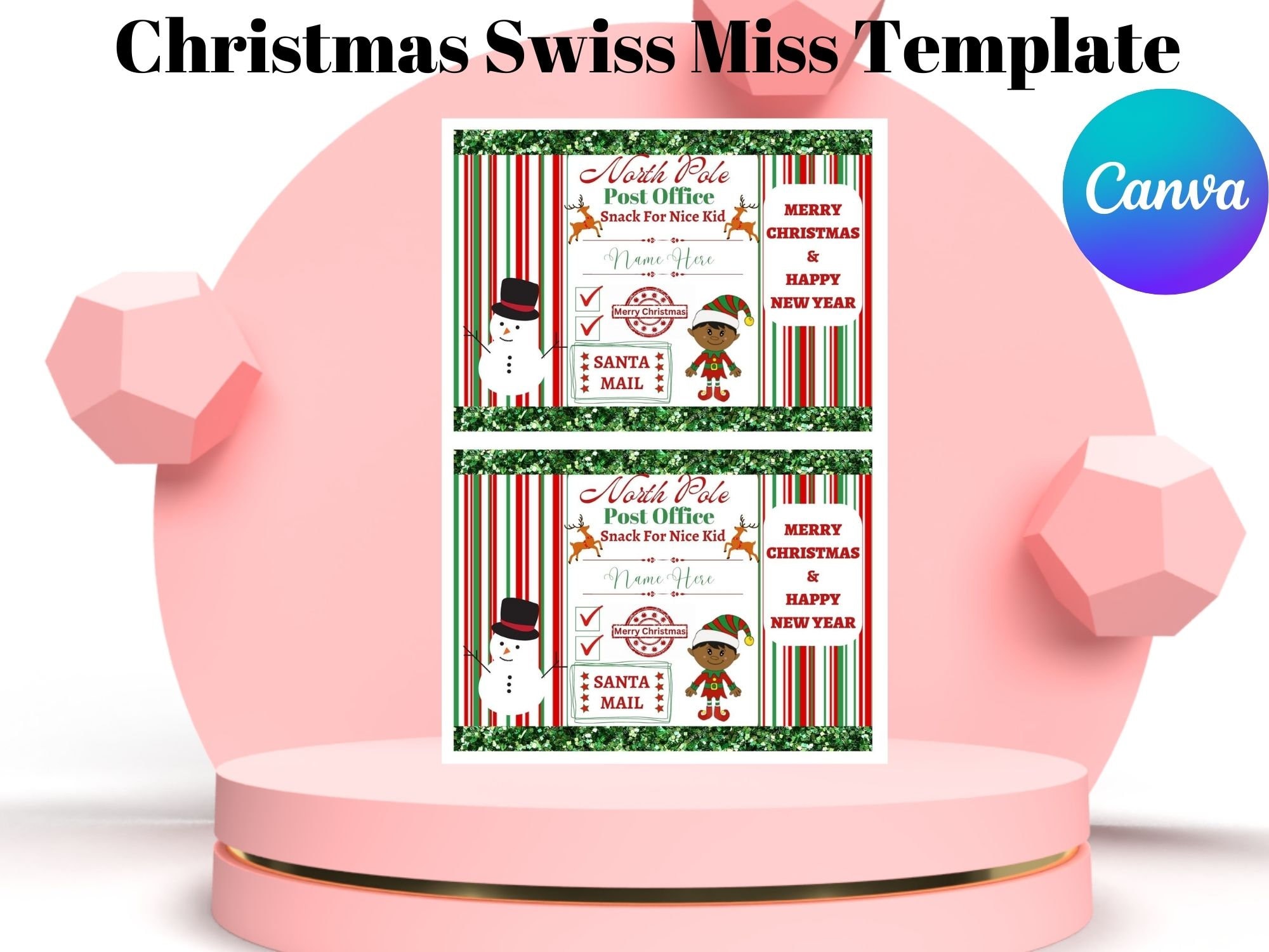 Cocoa Packet Cover, Hot Chocolate Packet Printable, Northpole Cocoa ...