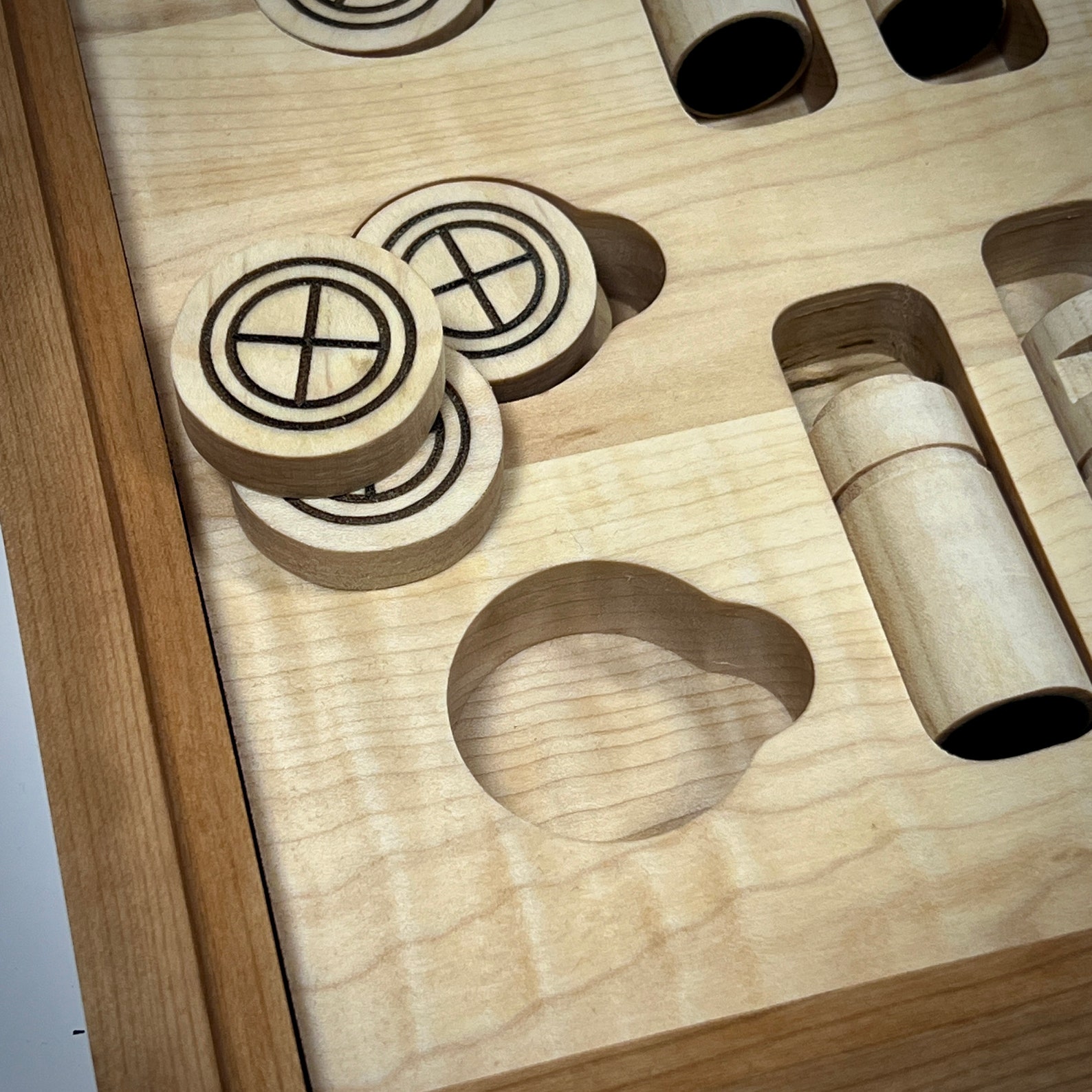 Handmade Wood Chess & Checkers Set - Etsy