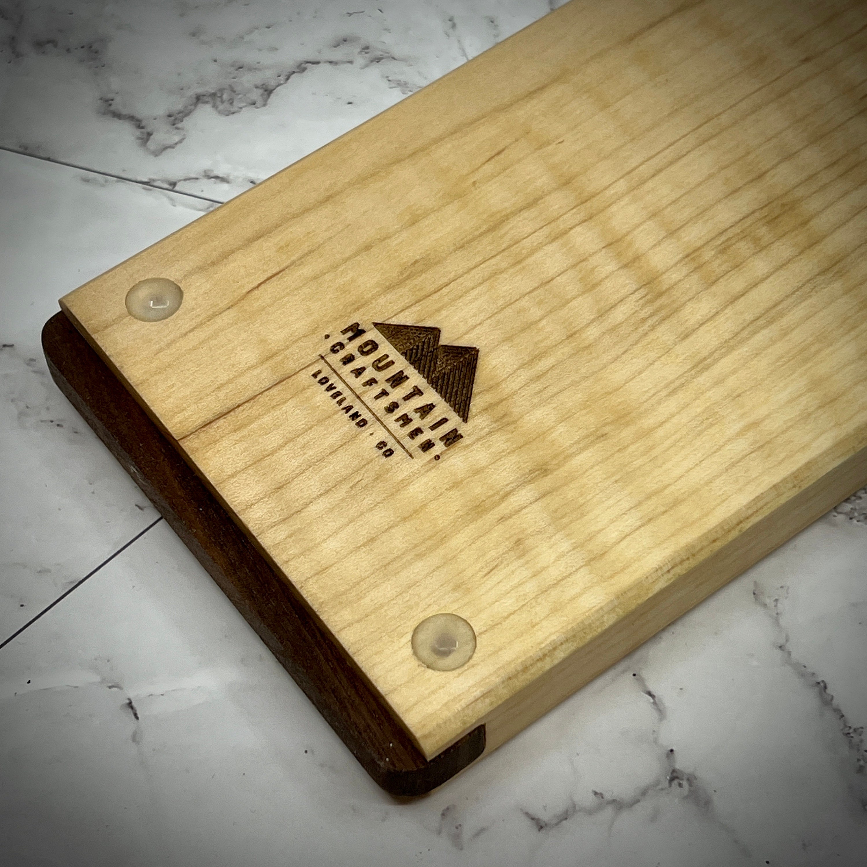 Maple 2-player Cribbage Board W/abalone Inlays, Metal Playing Pieces - Etsy