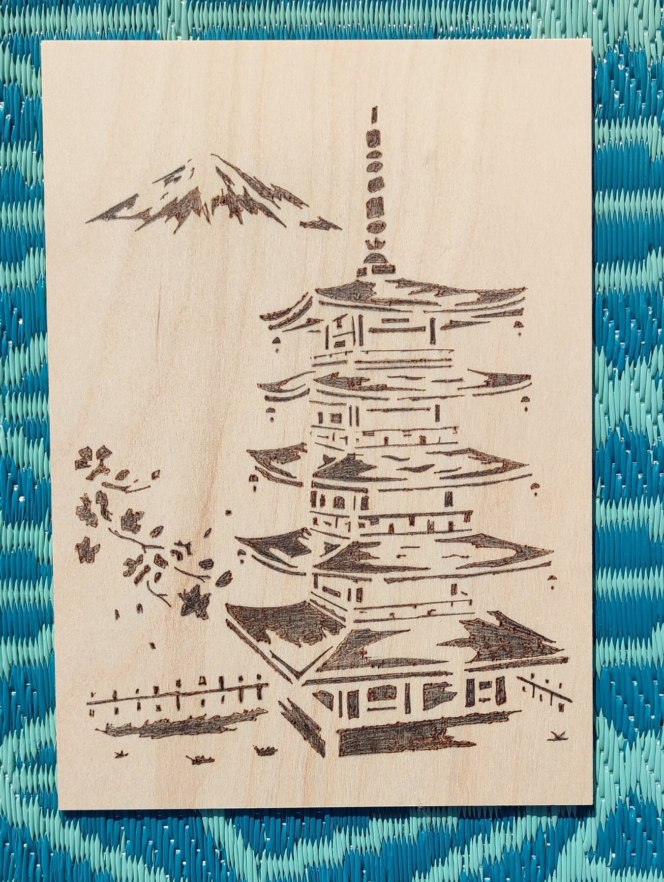 Pyrogravure sur bois A4 décoratif et personnalisable, gravure, arts ...