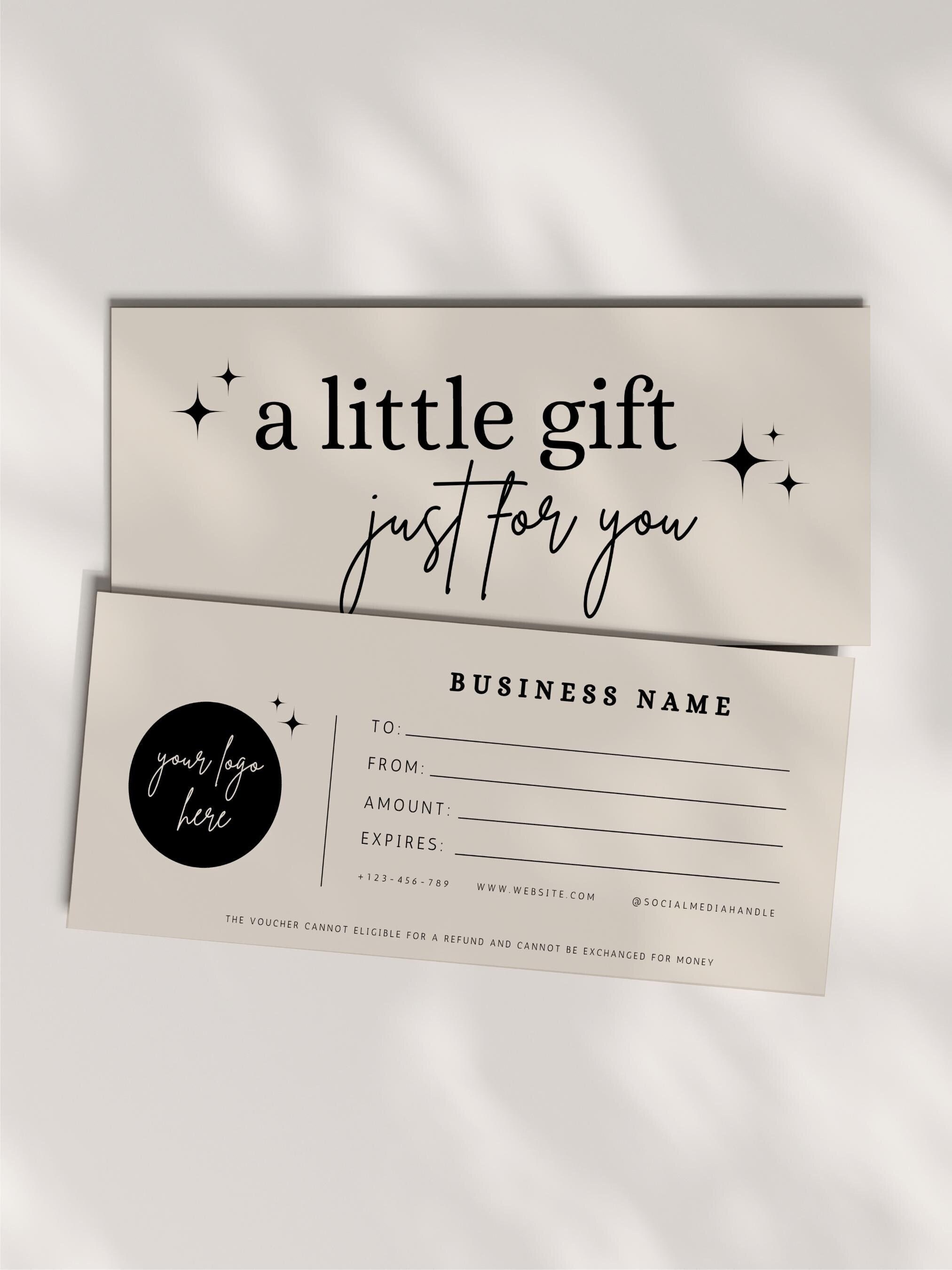 Editable Gift Certificate Template, Printable Gift Voucher, Editable ...