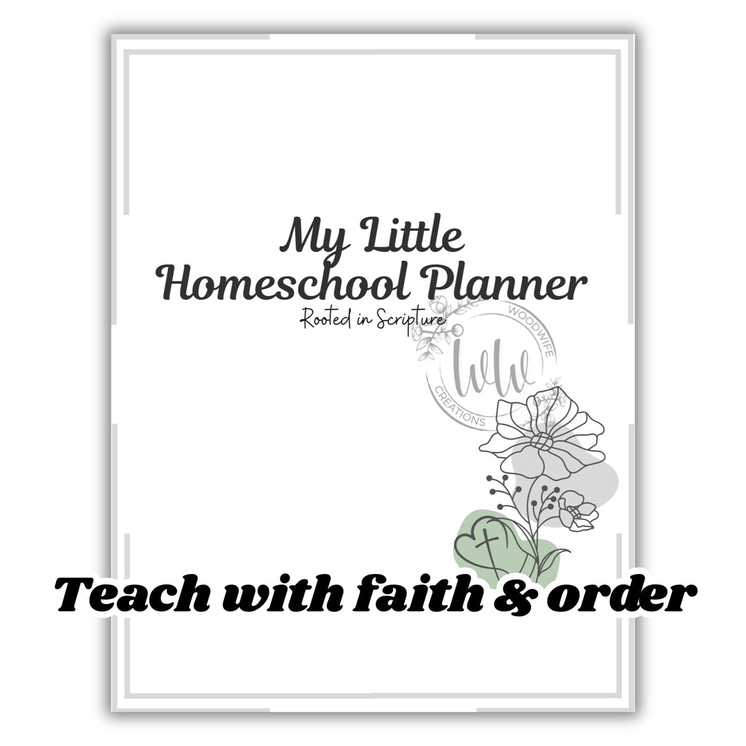 My Little Homeschool Planner - PDF Download - Etsy