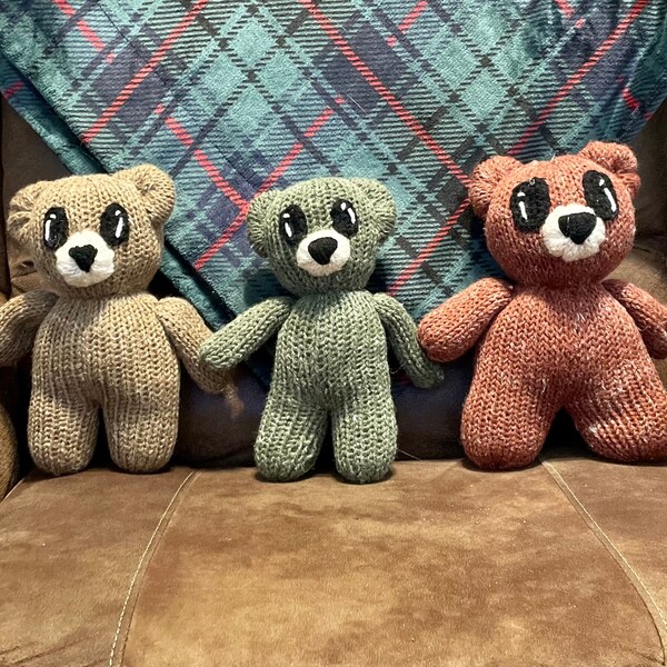 Knitting Machine Teddy Bear - Etsy