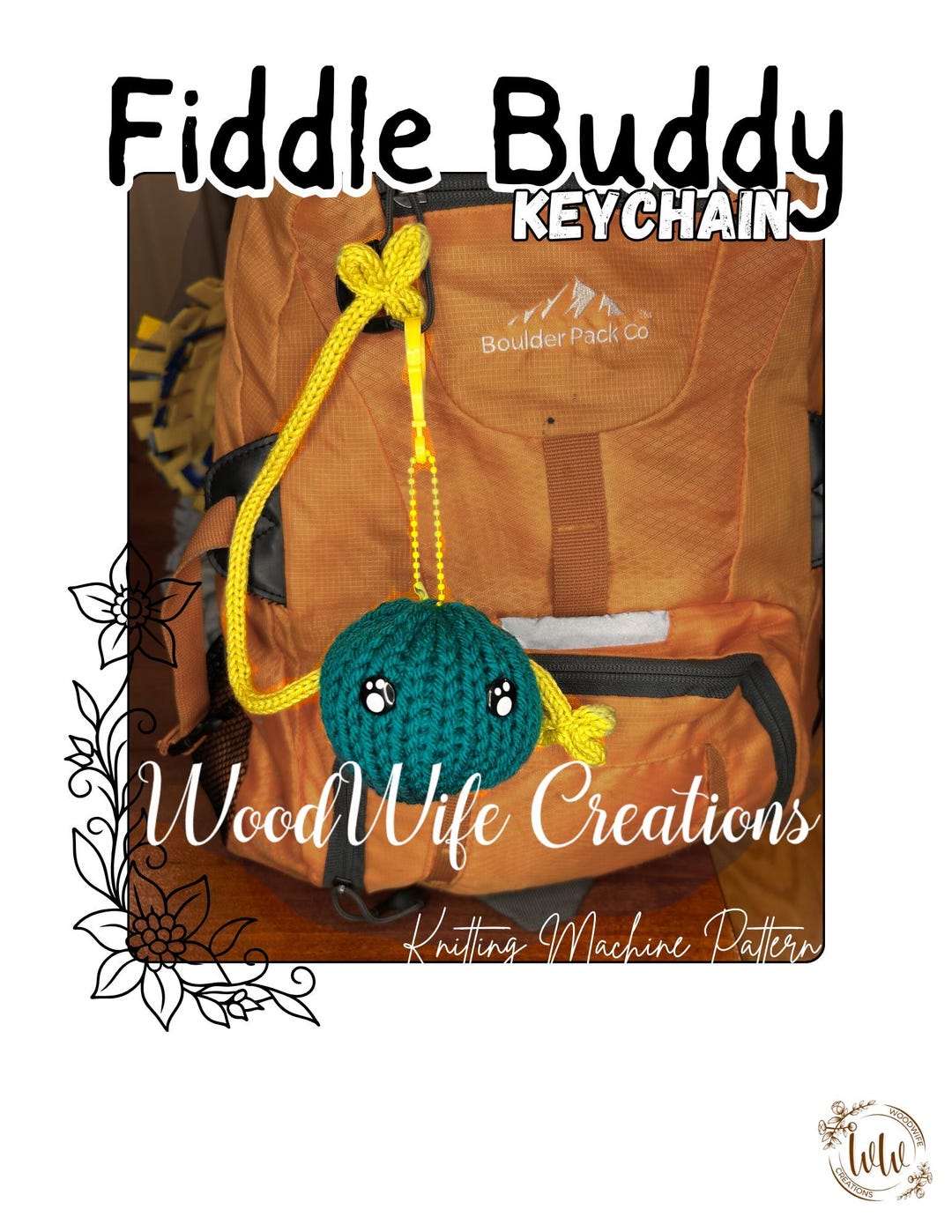 Fiddle Buddy Keychain CKM PDF Pattern - Etsy