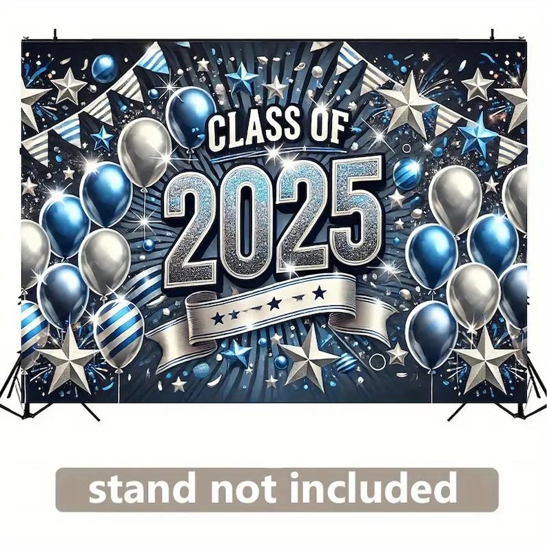 2D Backdrop Banner - Class of 2025 - Party Banner Decoration - Holiday ...