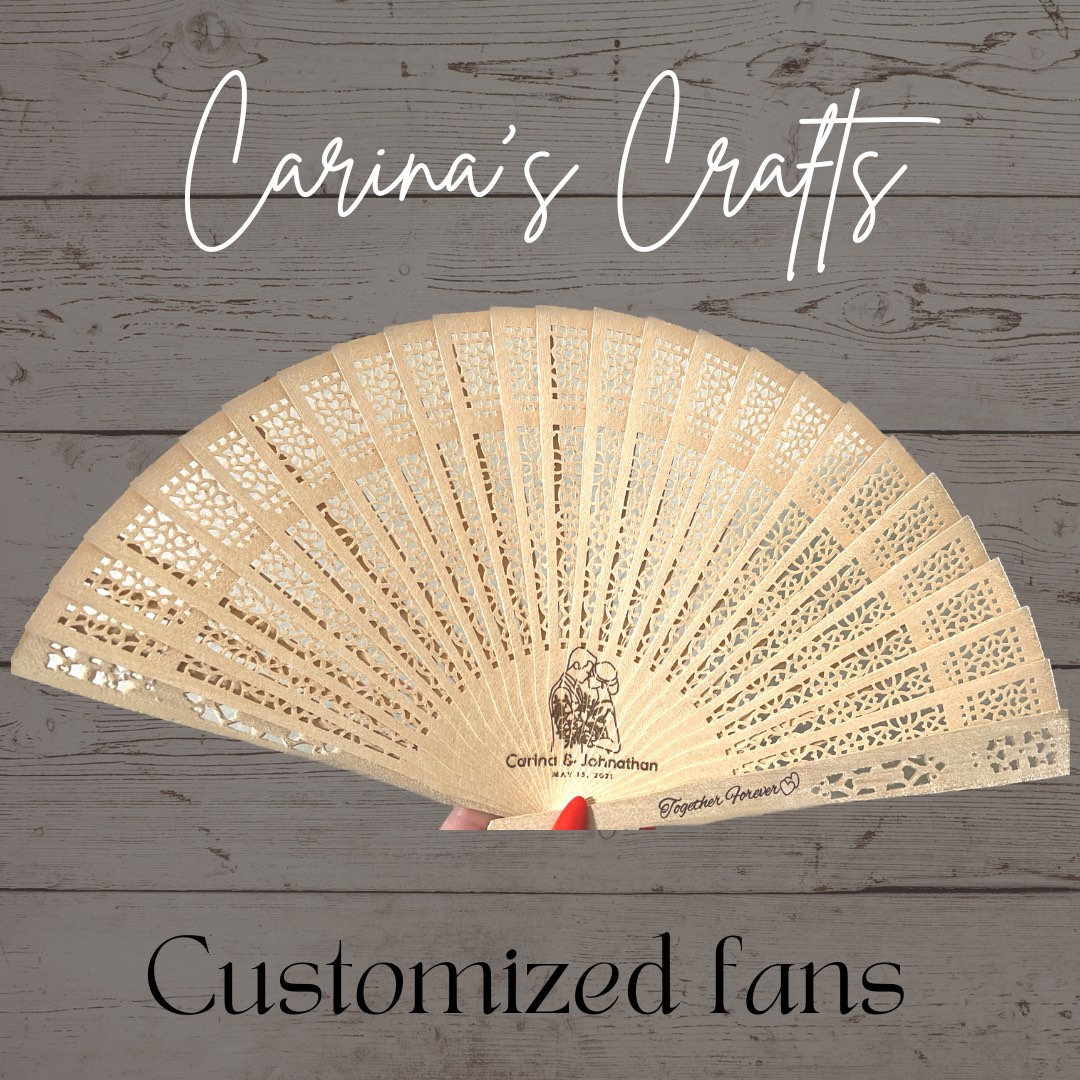 Custom Wedding Hand Fans - Etsy