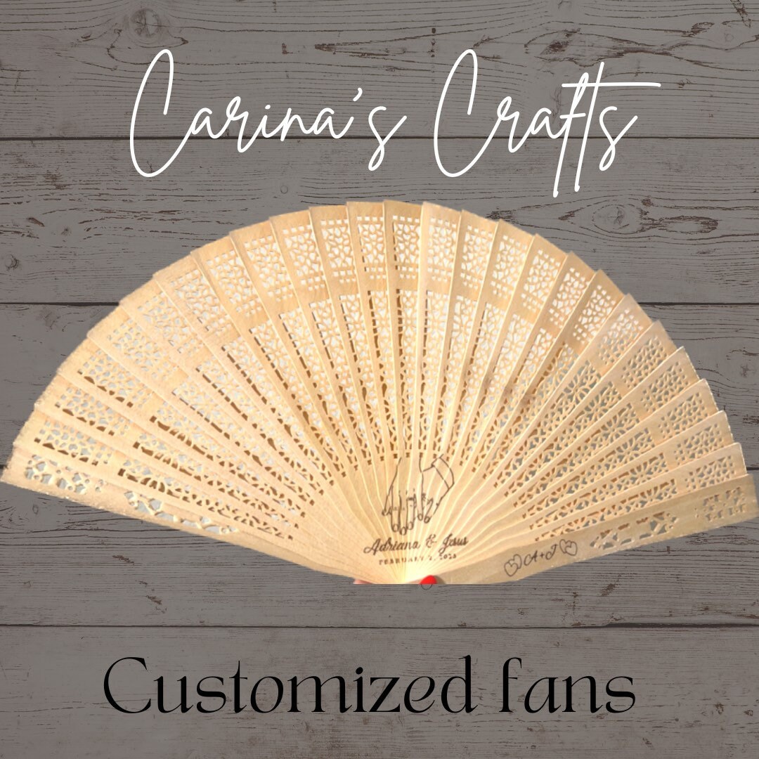 Custom Wedding Hand Fans - Etsy