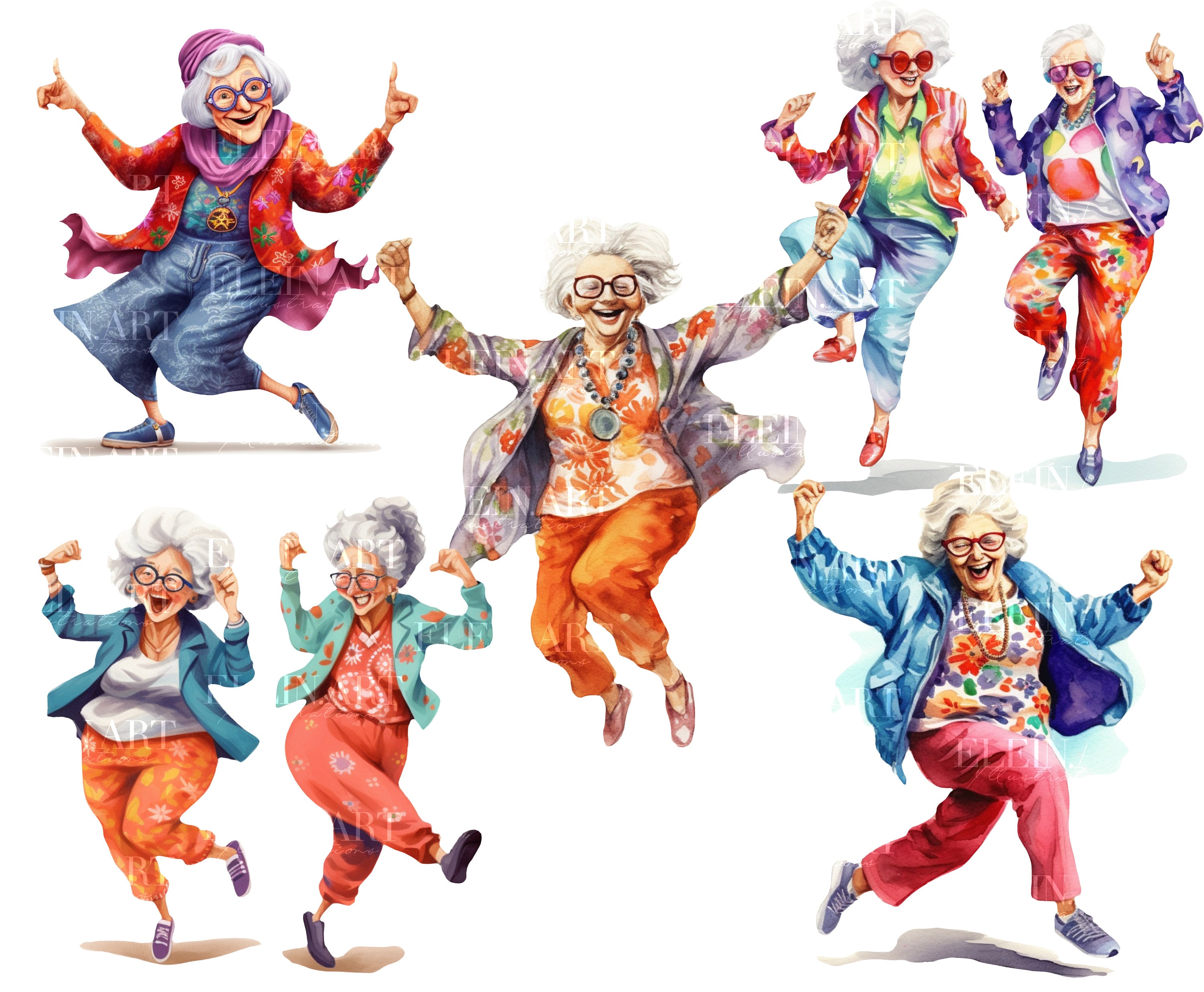 Old Ladies Clipart, Old People Clipart, Funny Old Ladies PNG, Grandma Clipart, Downloads People ...