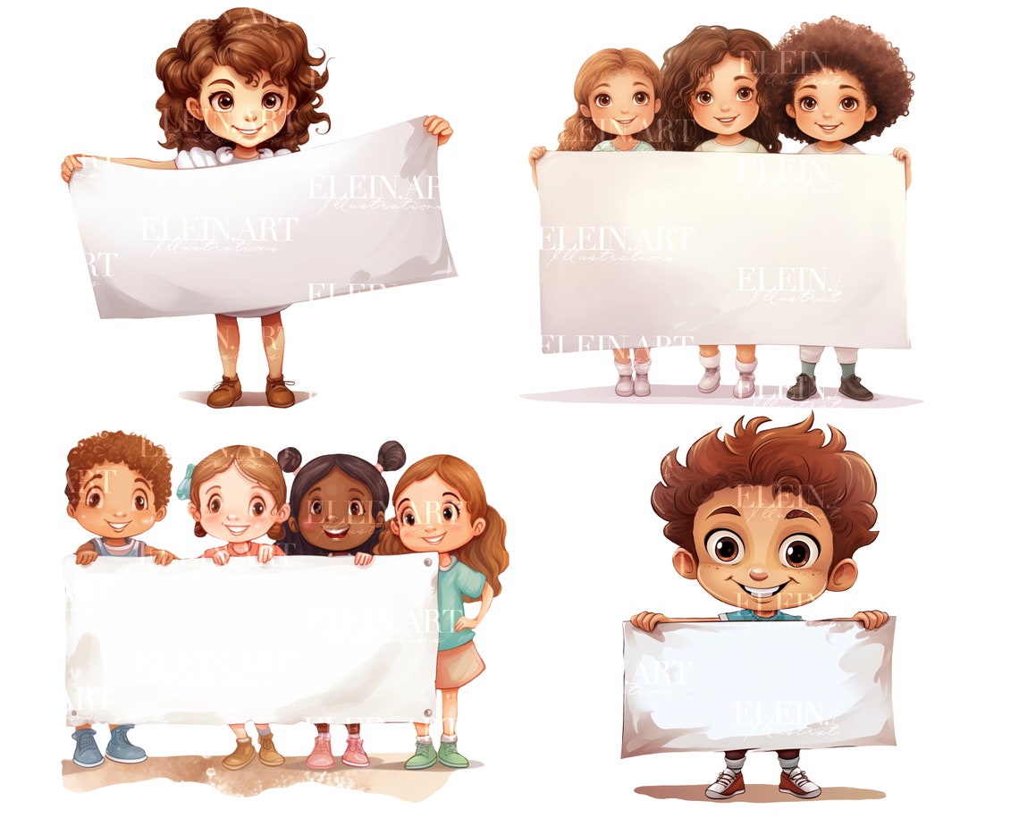 Cartoon Kids Clipart, Cartoon Kids PNG, Children Clipart, School ...