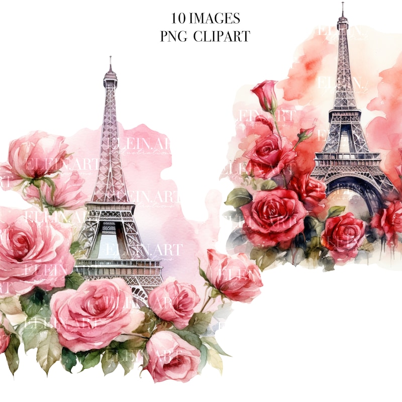 Eiffel Tower Clipart - Etsy