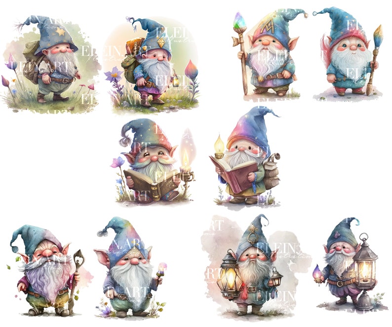 Magical Clipart, Gnome Images, Gnome PNG, Gnome Digital, Gnome Clipart ...