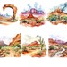 Western Desert Landscape, Western Landscape Prints, Western PNG Bundle ...