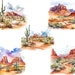 Western Desert Landscape, Western Landscape Prints, Western PNG Bundle ...
