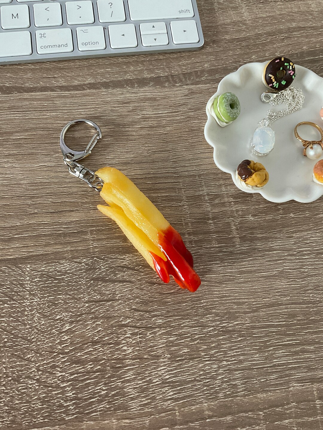 French Fries Keychain+kawaii Keychain+cute Keychain+unique Gift ...