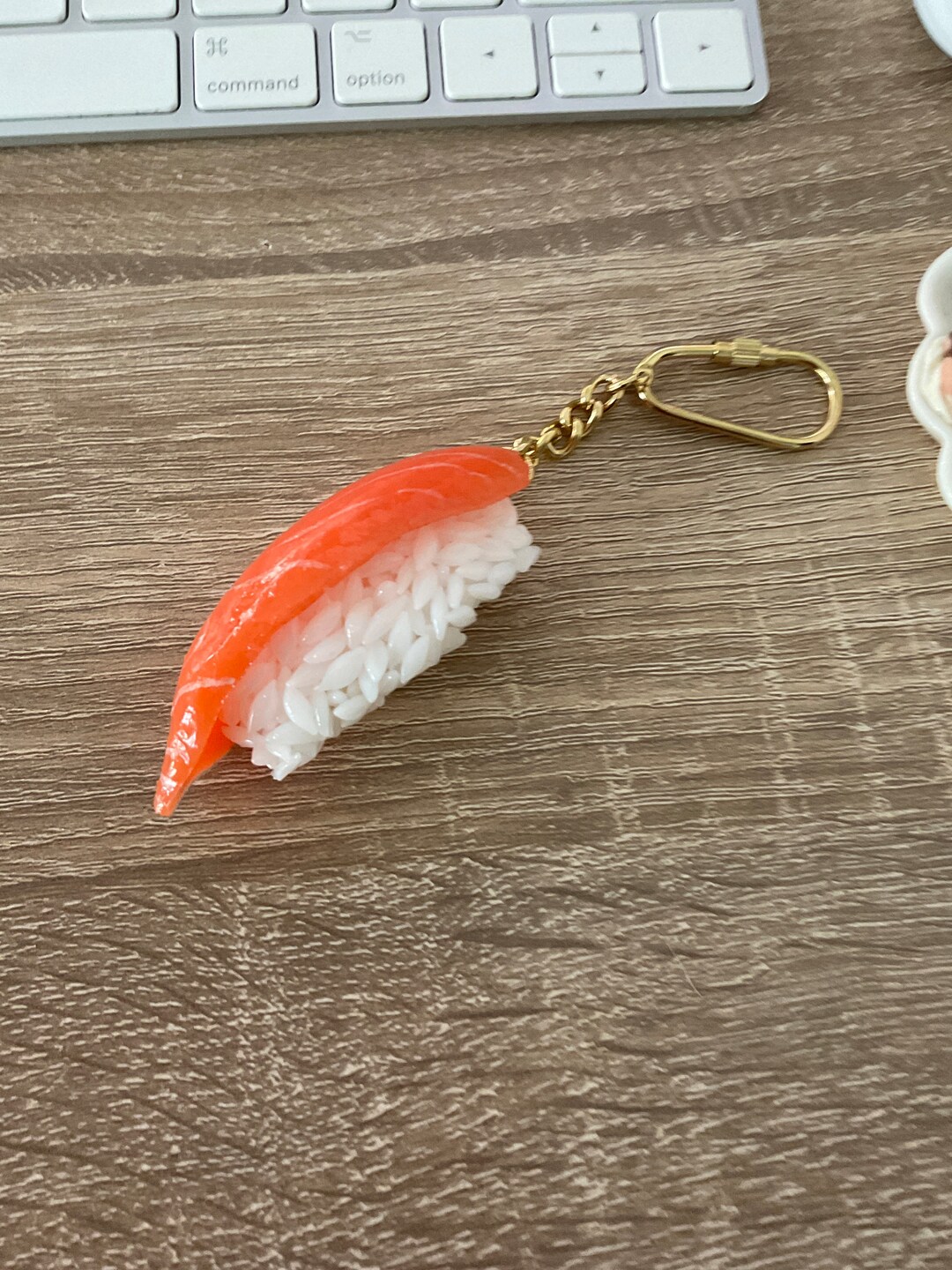 Sushi Salmon Keychainjapanese Food Keychainraw Fish Keychainjapanese ...