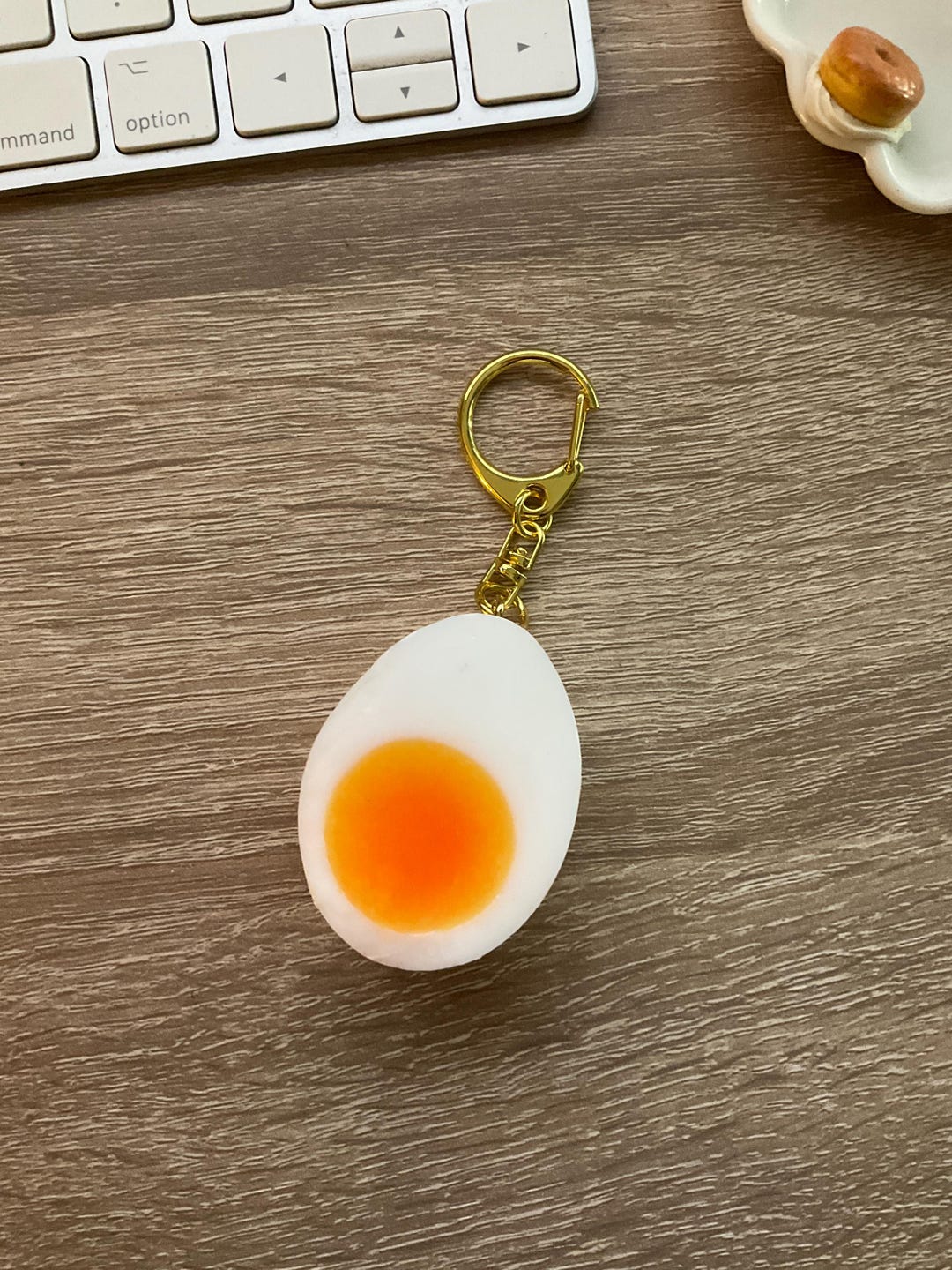 Boiled Egg Keychain ,cute Keychain,kawaii Keychain, FRIED Egg Keychain ...