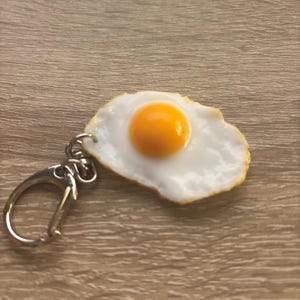 Sunny Side-up Egg Keychain Small+cute Keychain+kawaii Keychain+unique ...