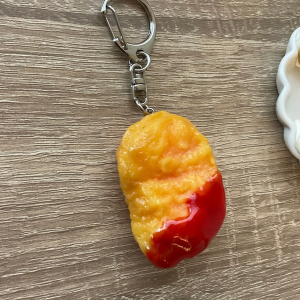 Chicken Nugget Keychain Etsy