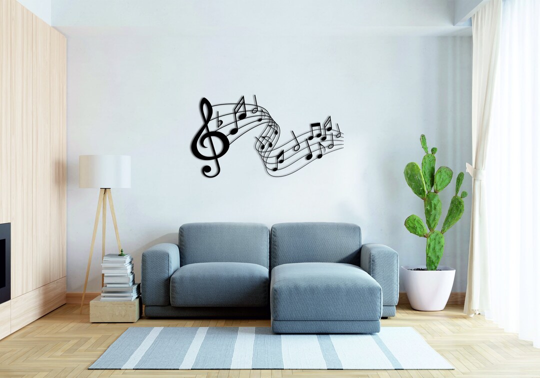 Music Notes Wall Art, Music Notes Wall Decor, Metal Music Wall Art ...