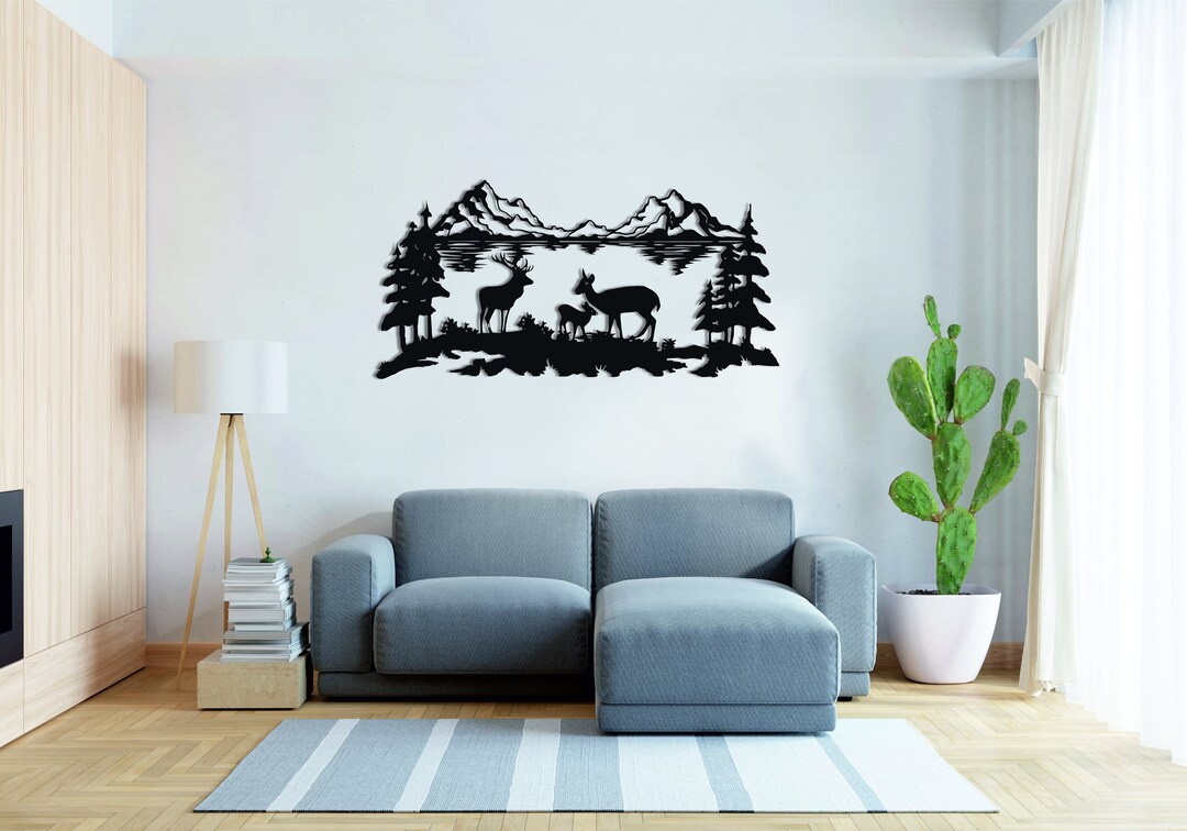 Moose Family Metal Art, Moose Family Wall Art, Moose Family Sign, Moose ...