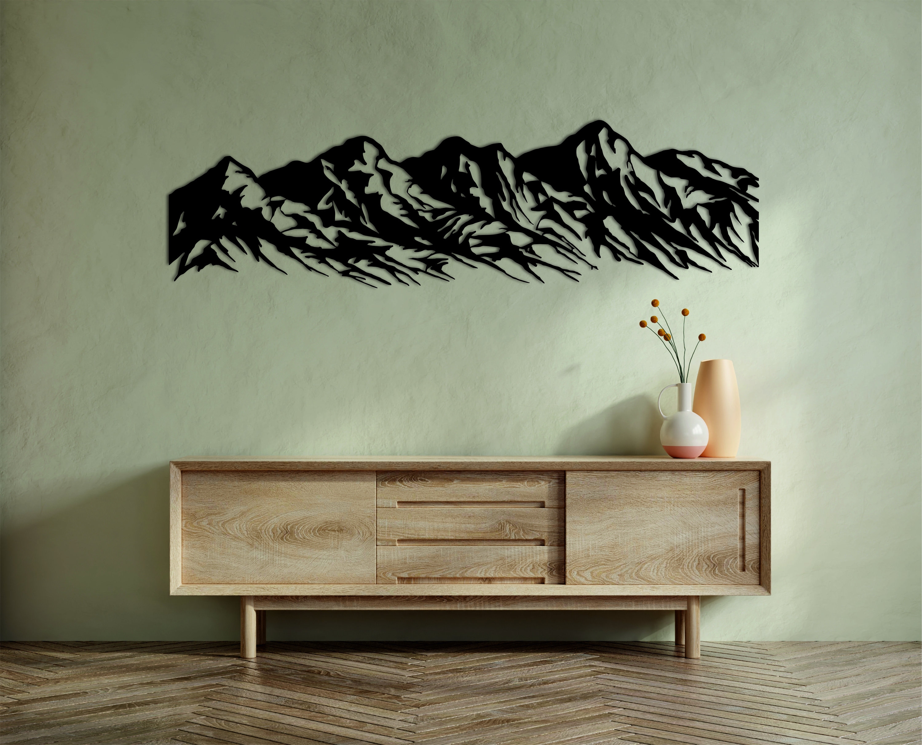 Mountain Metal Wall Art Mountain Wall Decor Mountain Wall - Etsy