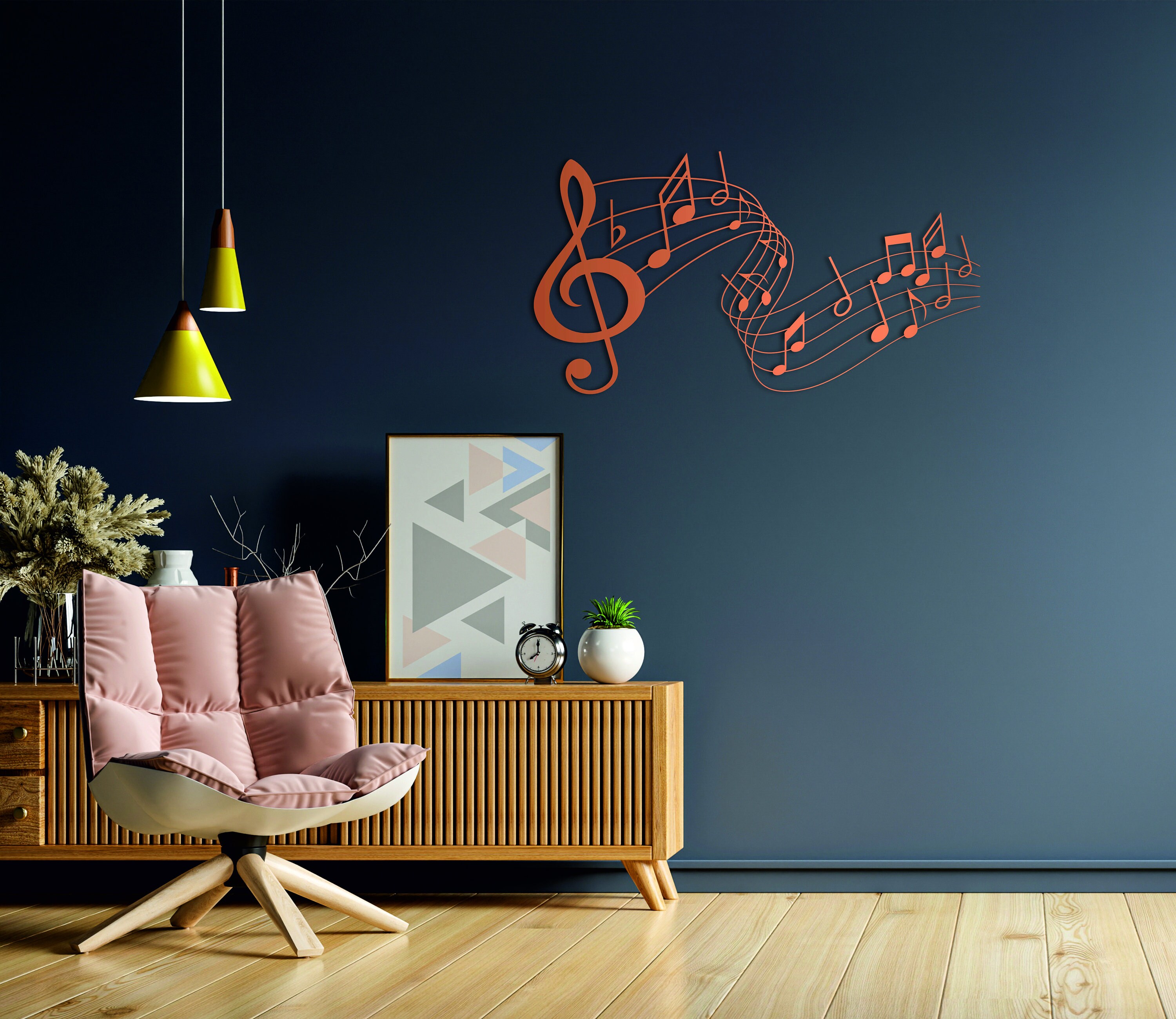 Music Notes Wall Art Music Notes Wall Decor Metal Music Wall - Etsy