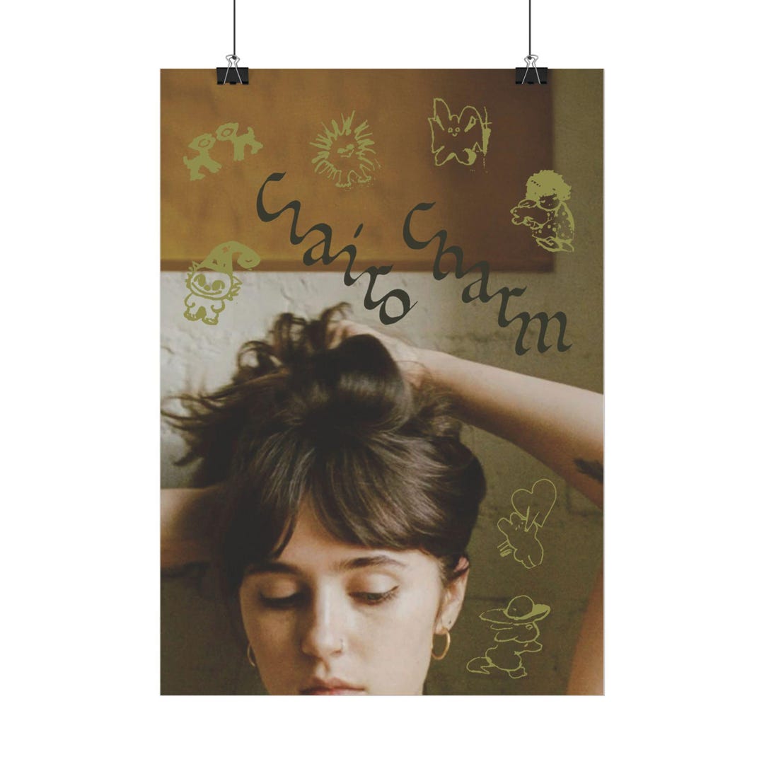 Clairo Charm Art Poster, Bohemian Wall Decor - Etsy