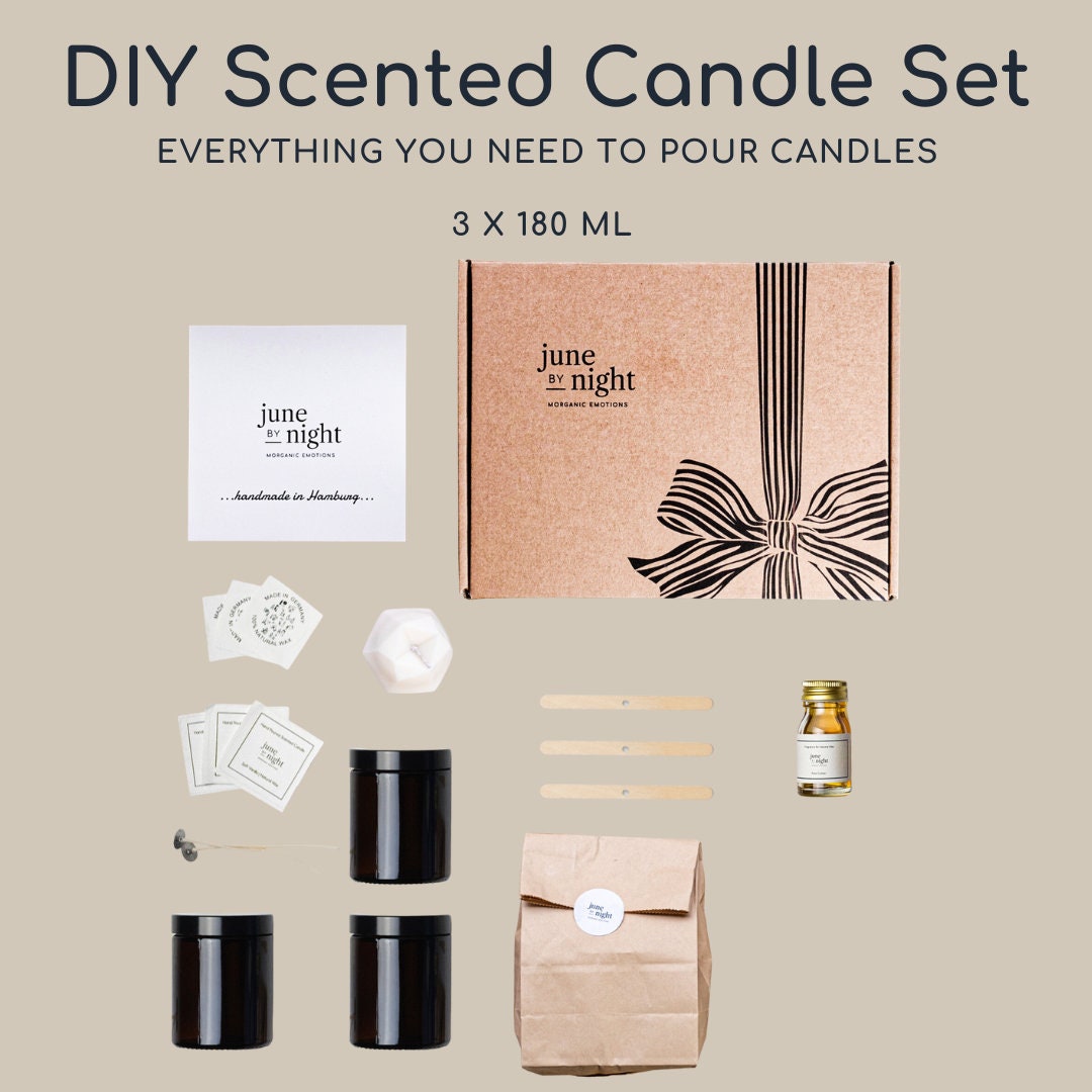 DIY Candles DIY Set I Candle Making Set Consisting of Soy Wax - Etsy