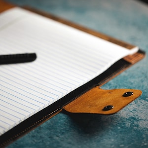 Business Leather Portfolio, Handmade Leather Document Organizer ...