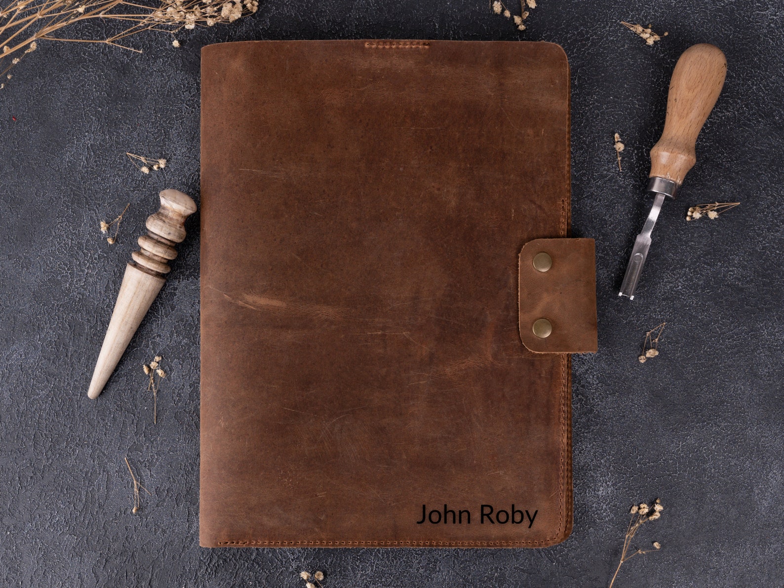 Business Leather Portfolio Handmade Leather Document - Etsy
