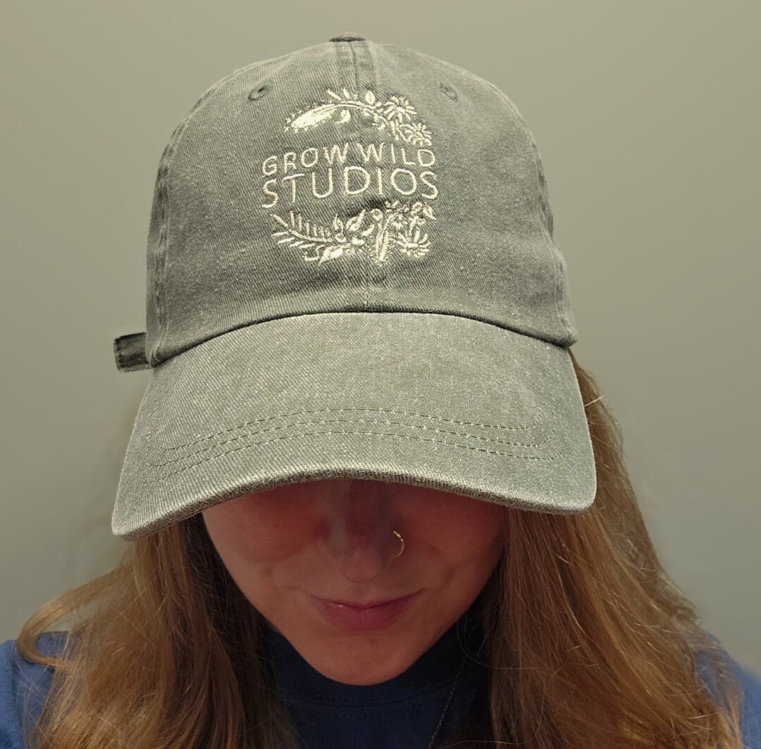 Grow Wild Studios Vintage Logo Hat / Flower Hat / Brand Hat / Summer ...