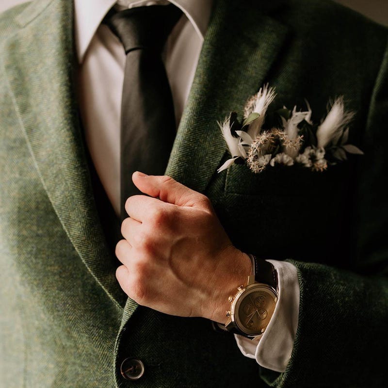 Pocket Square Boutonniere - Etsy