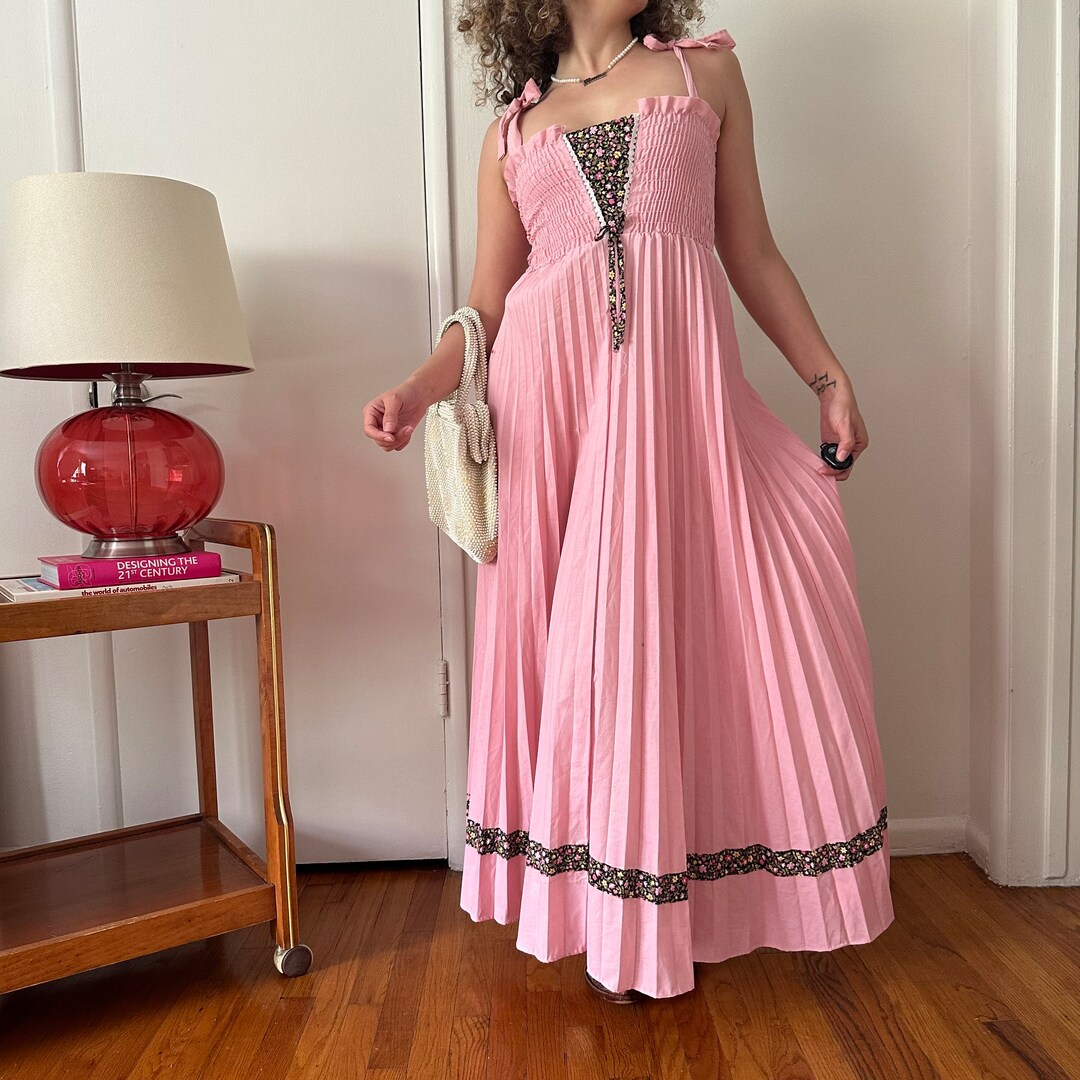 Vintage Maxi Cottagecore Dress - Etsy