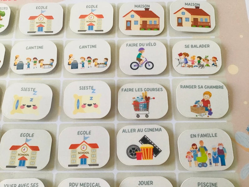 Semainier Planning Enfant Grand Format - Etsy France