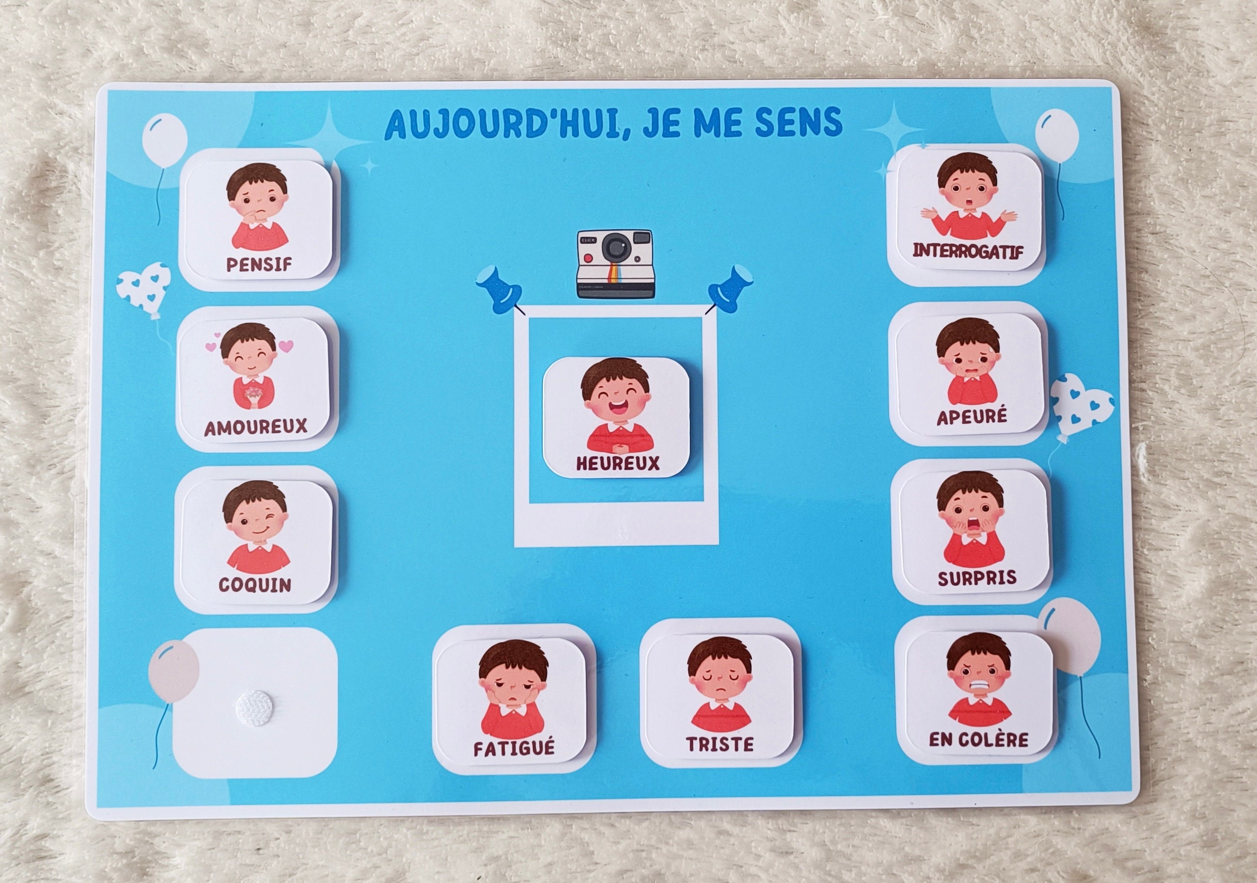 Tableau des Émotions Enfant Plusieurs coloris - Etsy France