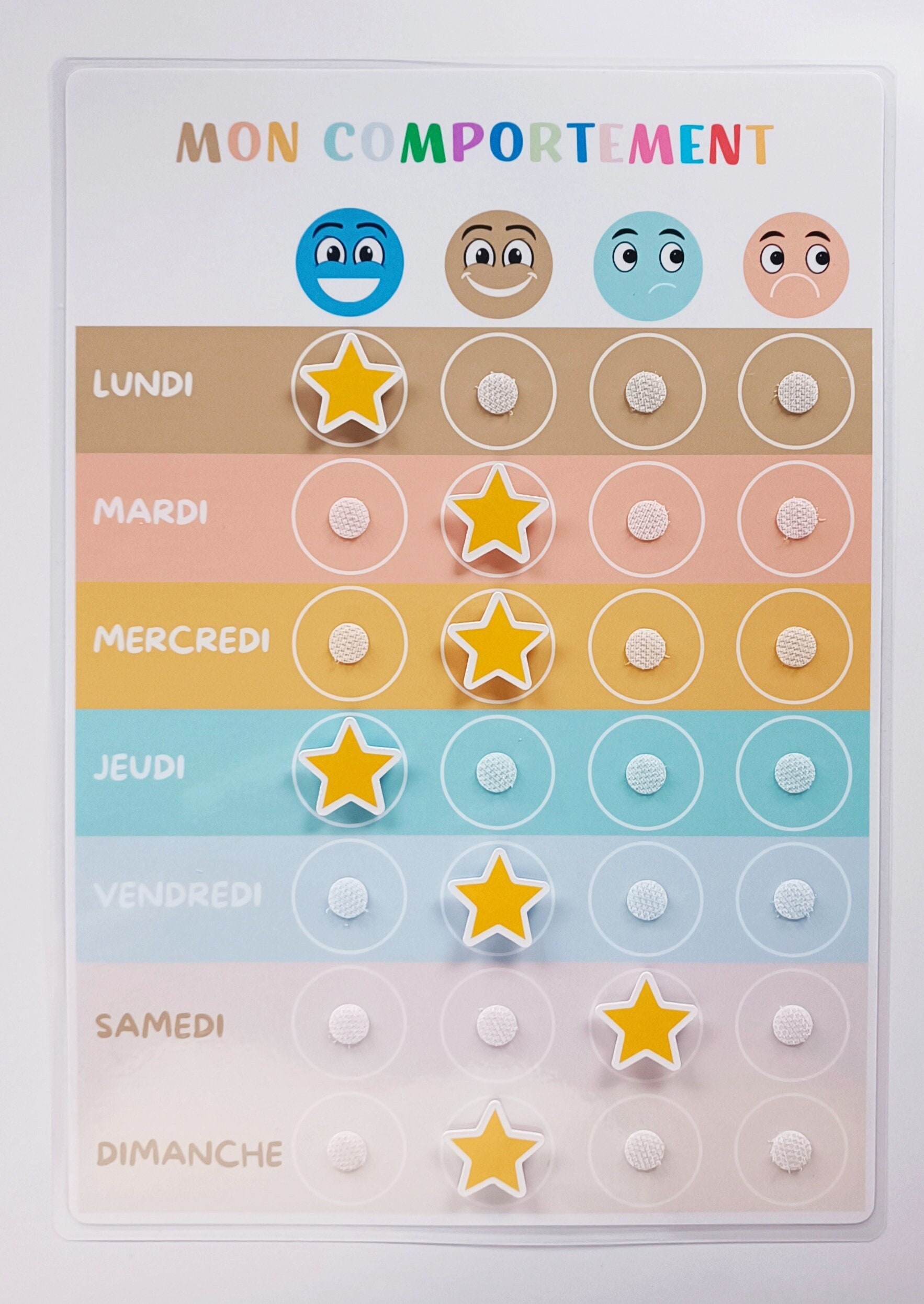 Tableau De Comportement Individuel De La Maternelle Mon Système De