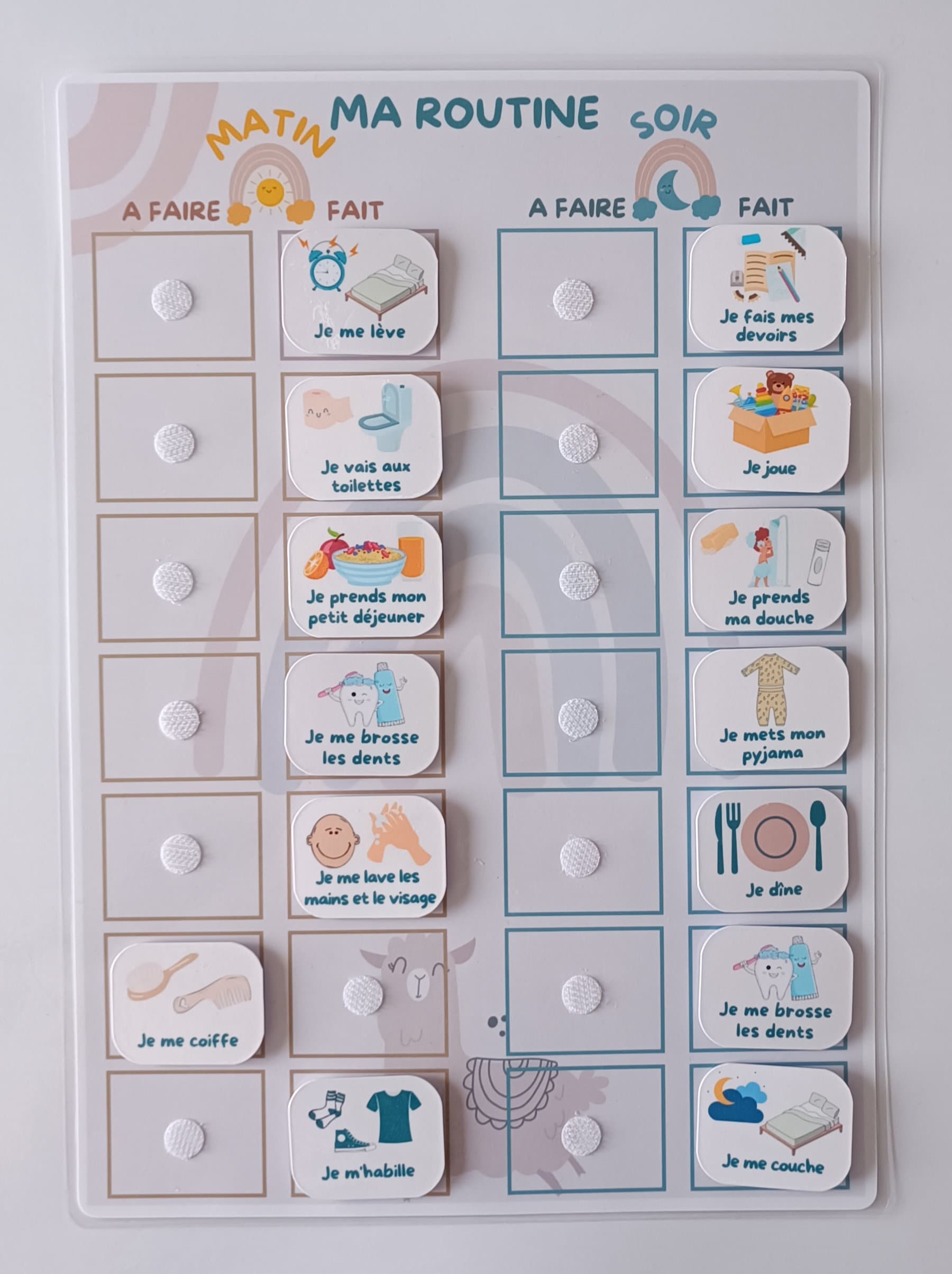 Routine enfant Matin et Soir - Etsy France